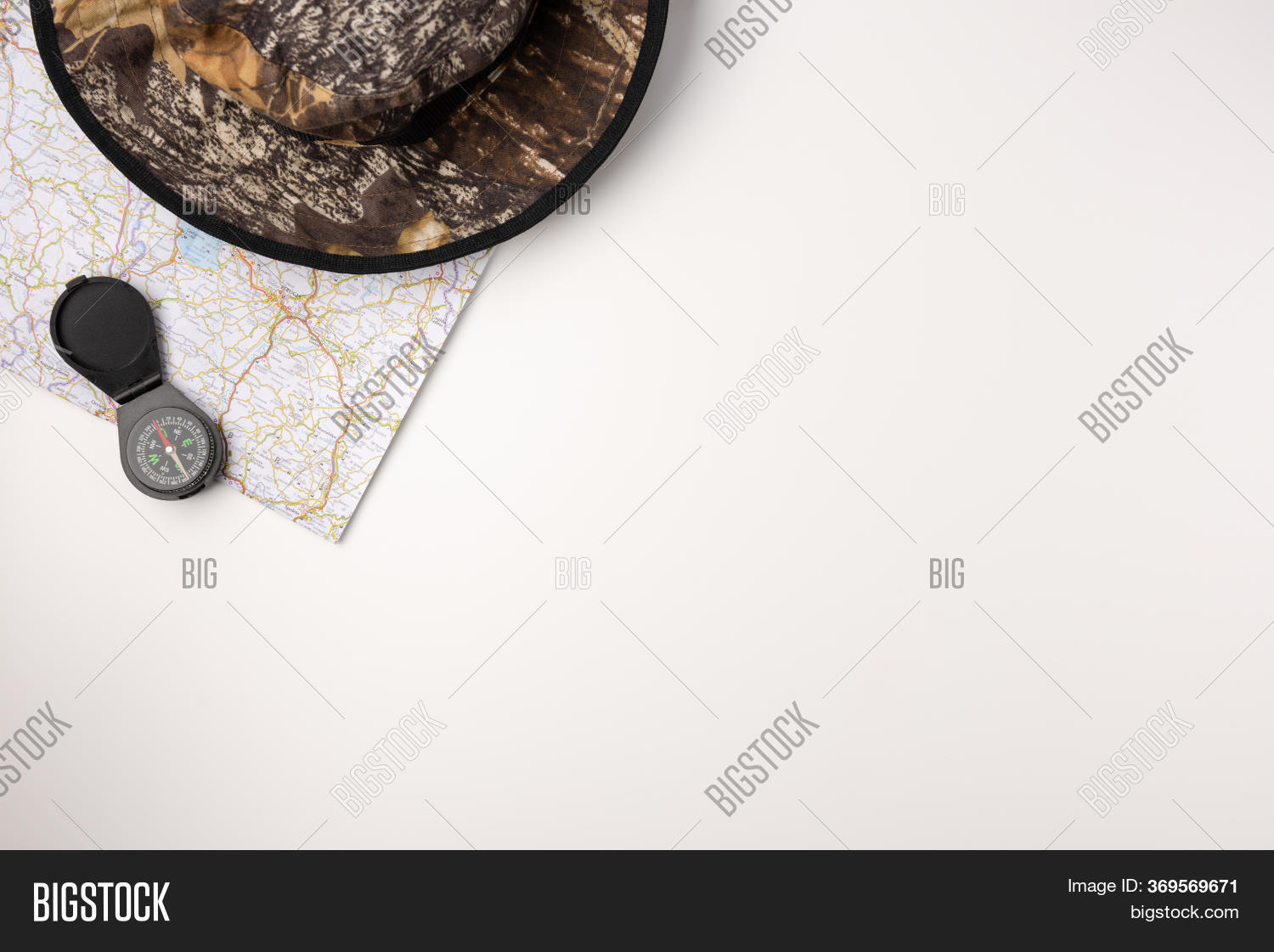 Flat Lay Travel Map, Image & Photo (Free Trial) | Bigstock