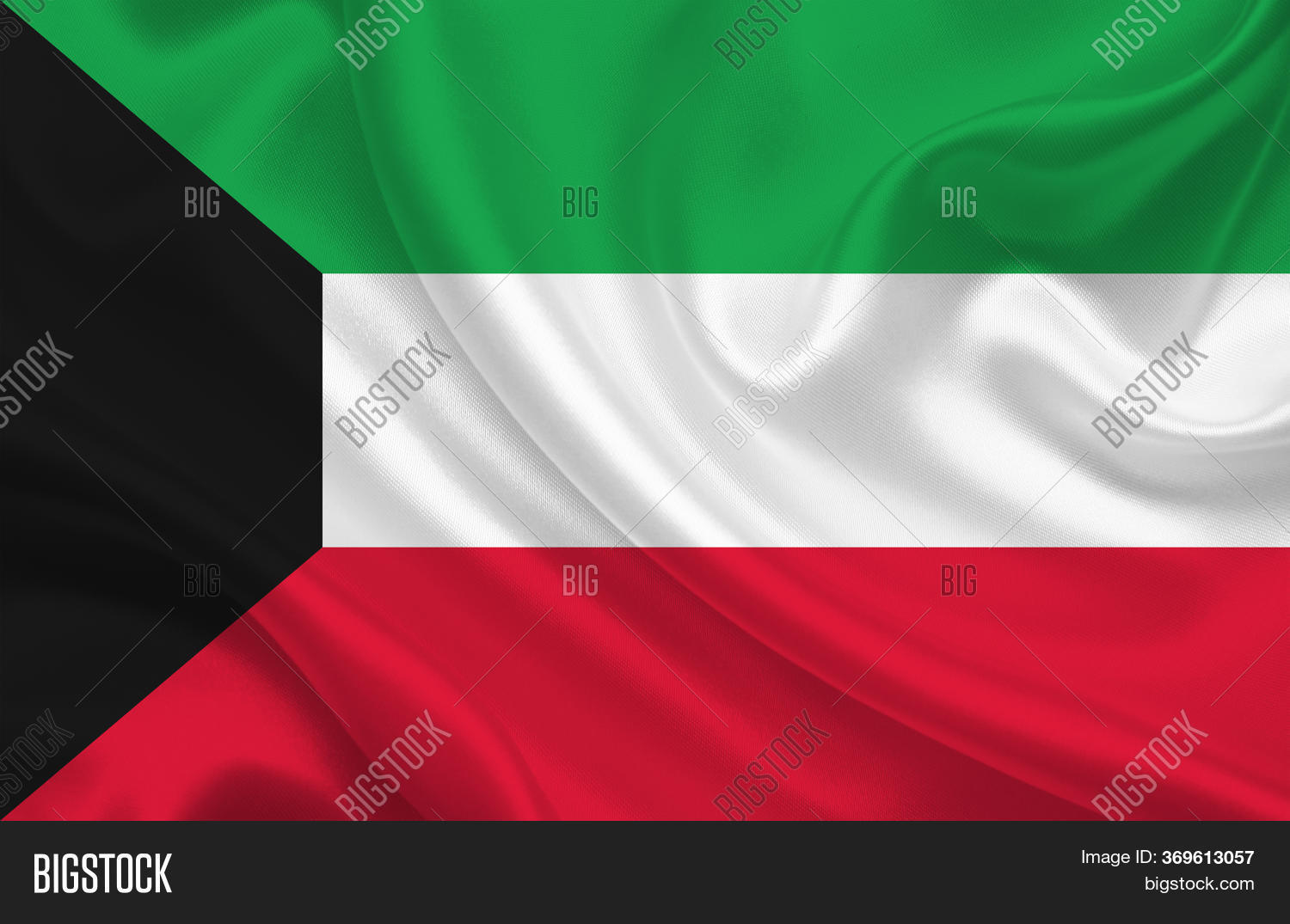 Kuwait Country Flag On Image & Photo (Free Trial) | Bigstock