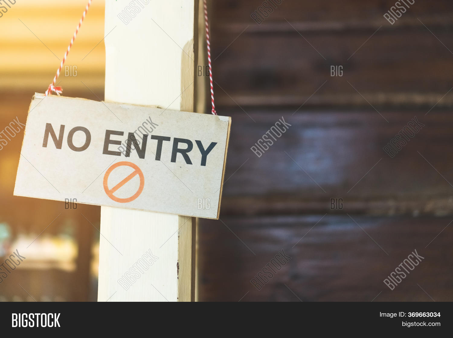 No Entry Sigh Hanging Image & Photo (Free Trial) | Bigstock