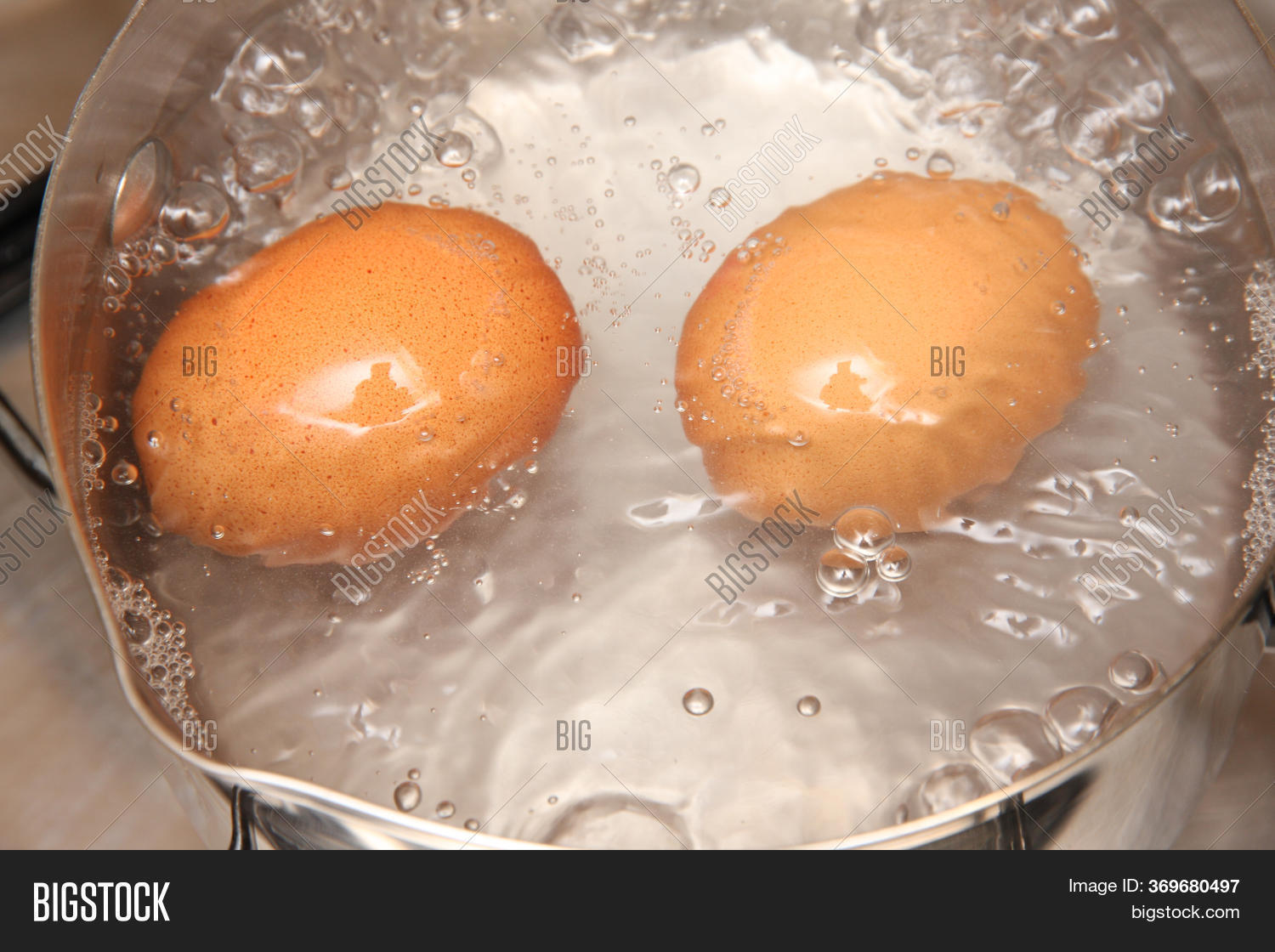 2 Eggs Boiling On Hob Image & Photo (Free Trial) | Bigstock