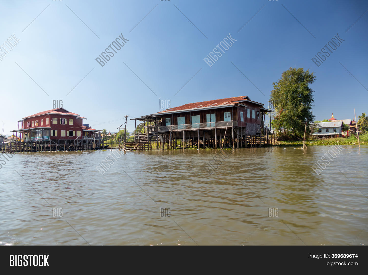 Floating Village House Image & Photo (Free Trial) | Bigstock