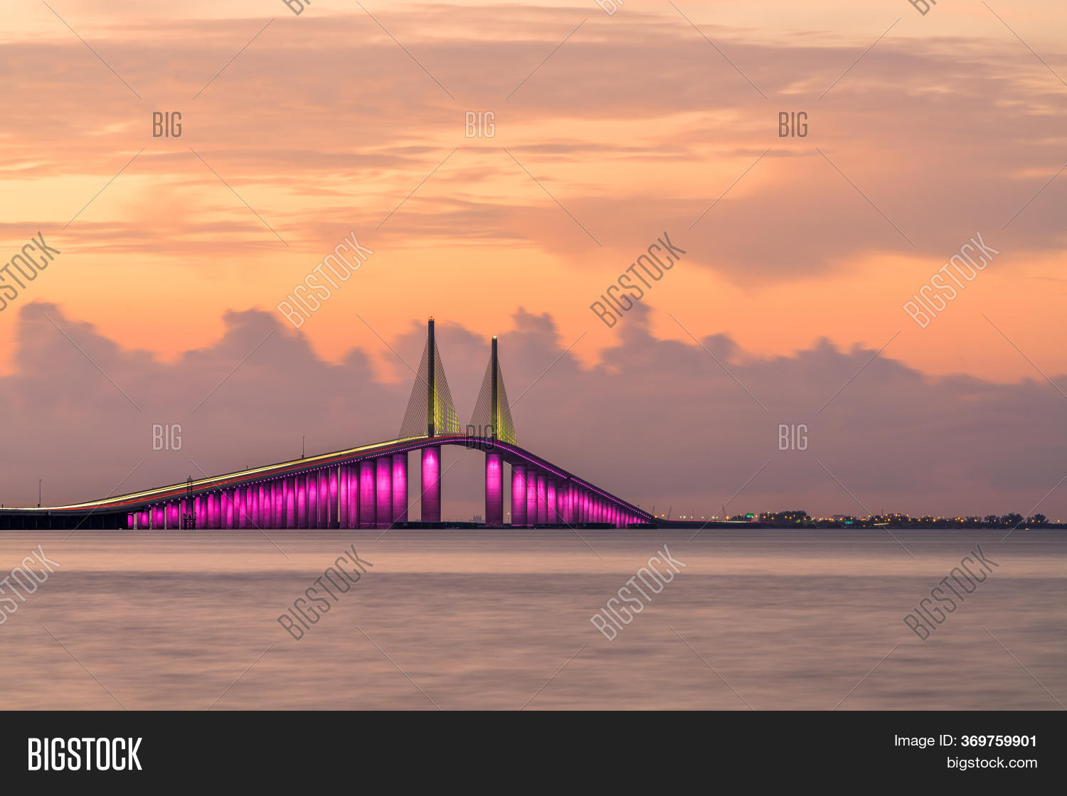 Sunshine Skyway Bridge Sunset