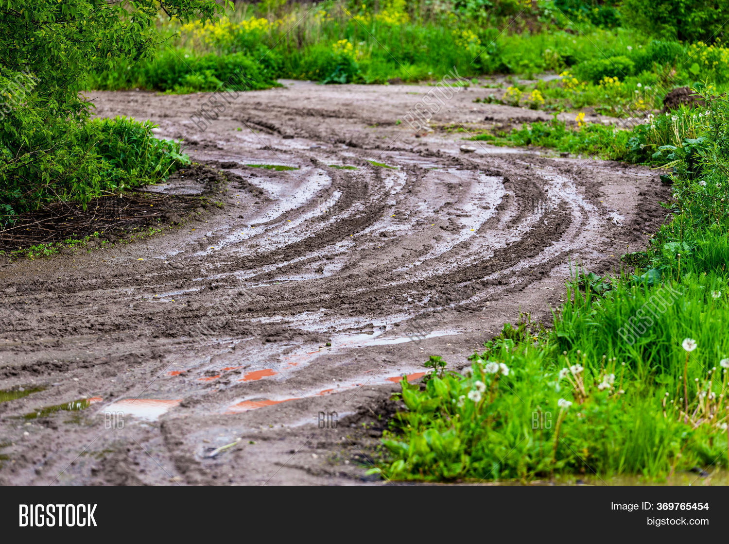 Dirty Clay Mud Road Image & Photo (Free Trial) | Bigstock