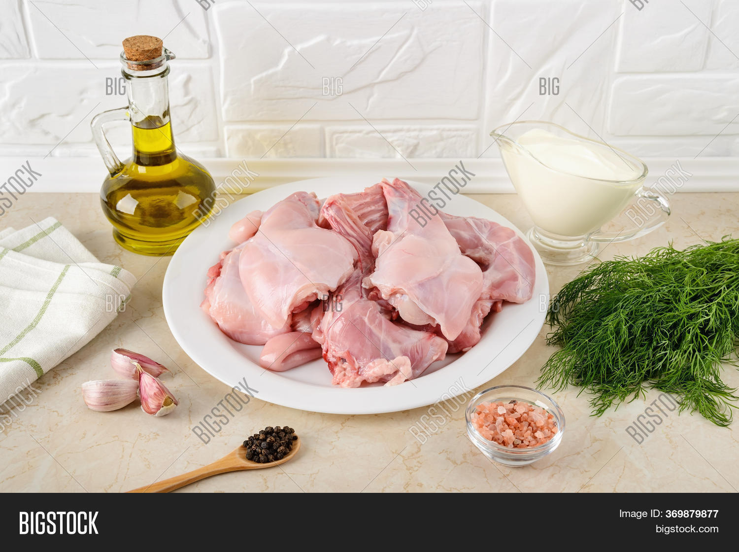 Pieces Raw Rabbit Meat Image & Photo (Free Trial) | Bigstock