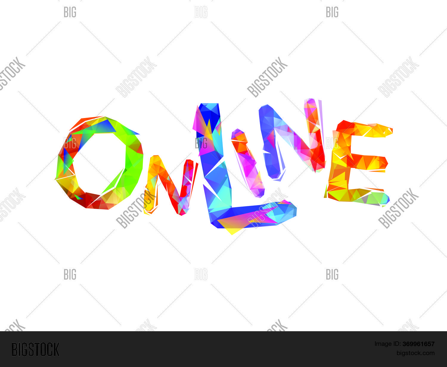 Online. Word Colorful Vector & Photo (Free Trial) | Bigstock