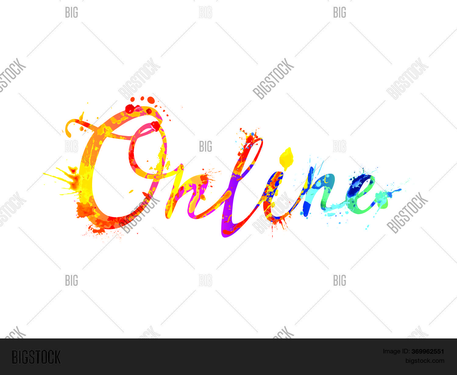 Online. Word Colorful Vector & Photo (Free Trial) | Bigstock
