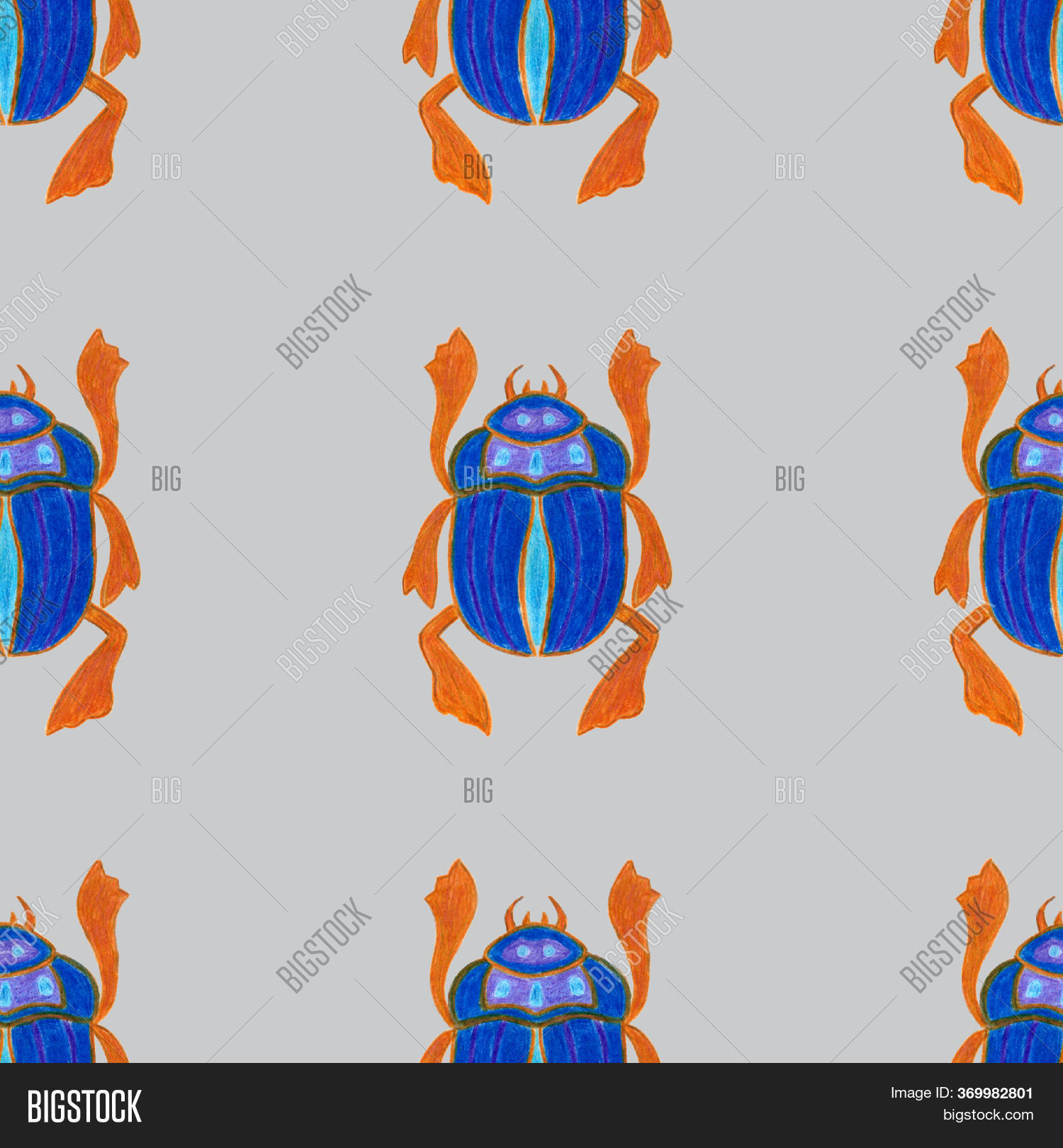 Blue Scarab Isolated Image & Photo (Free Trial) | Bigstock
