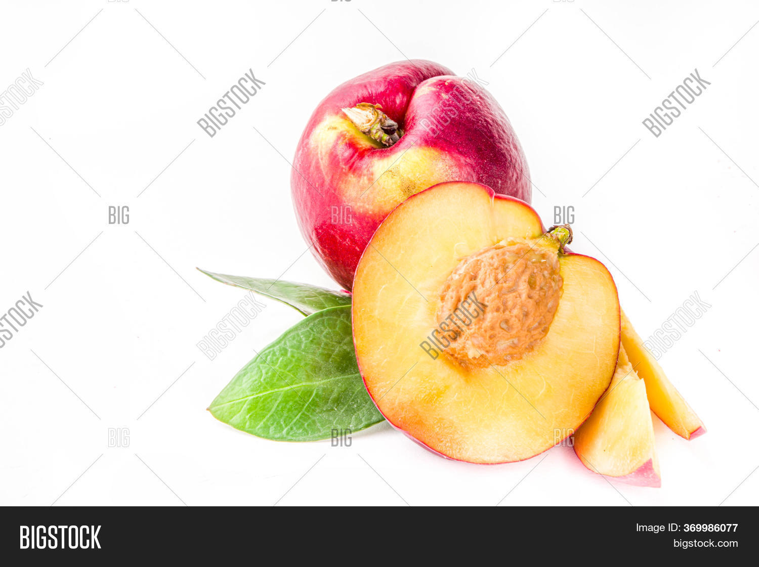 Raw Peaches Isolated Image & Photo (Free Trial) | Bigstock