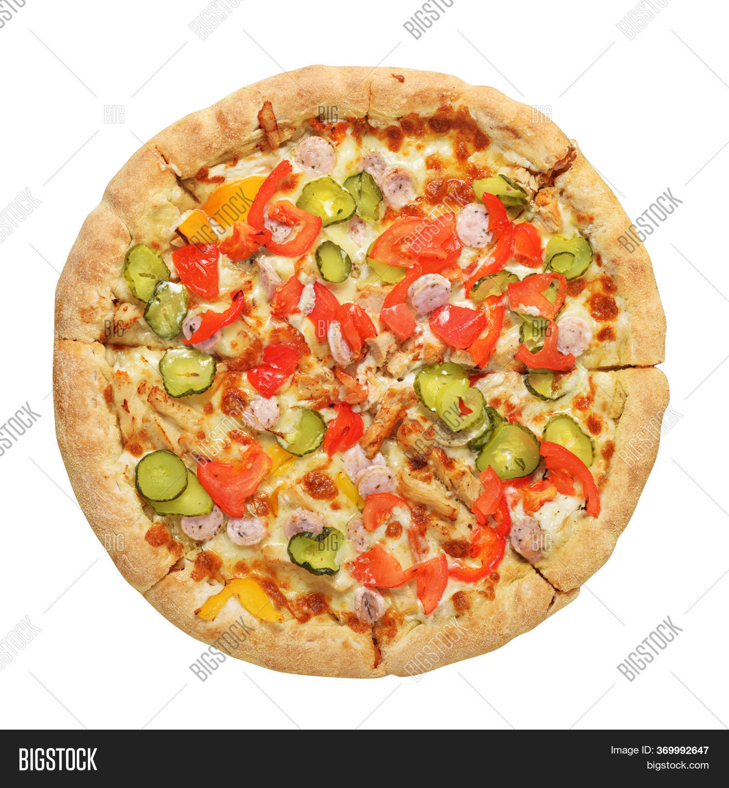 Whole Round Pizza Image & Photo (Free Trial) | Bigstock