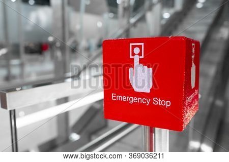 Big Red Escalator Image & Photo (Free Trial) | Bigstock