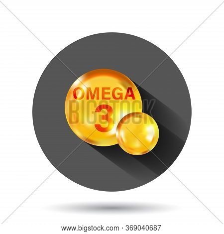 Omega 3 Icon Flat Vector & Photo (Free Trial) | Bigstock