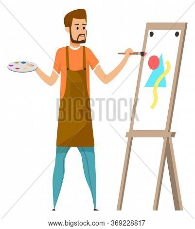 Man Painting Picture Vector & Photo (Free Trial) | Bigstock