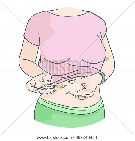 Injection Stomach Vector & Photo (Free Trial) | Bigstock