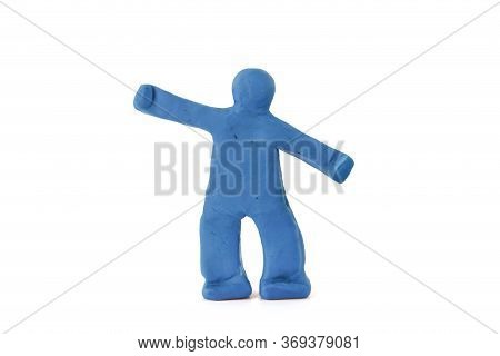 Blue Man Figure Made Image & Photo (Free Trial) | Bigstock