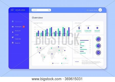 Dashboard User Panel Vector & Photo (Free Trial) | Bigstock