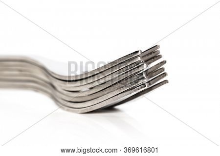Stack Forks Isolated Image & Photo (Free Trial) | Bigstock