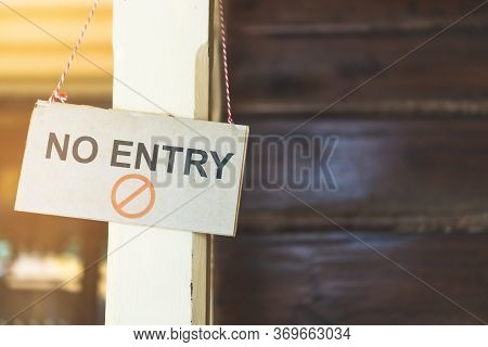 No Entry Sigh Hanging Image & Photo (Free Trial) | Bigstock