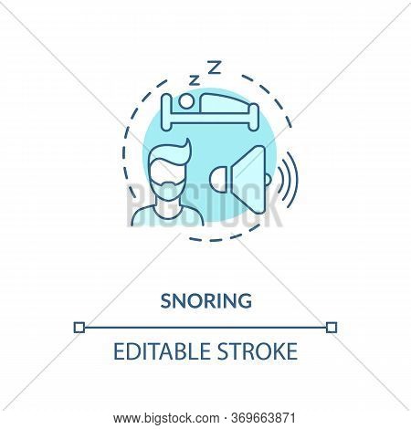 Snoring Concept Icon Vector & Photo (Free Trial) | Bigstock