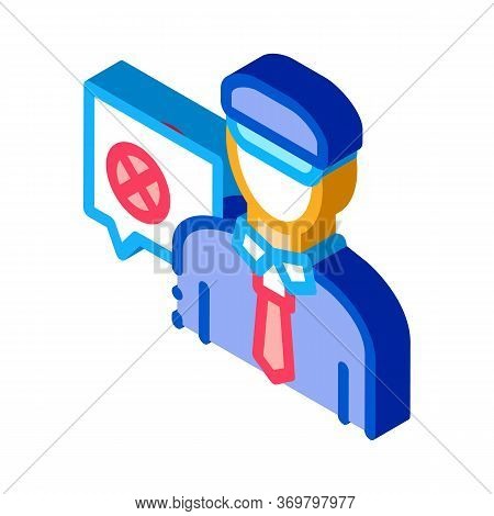 Policeman Denial Icon Vector & Photo (Free Trial) | Bigstock