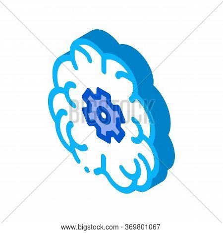 Human Brain Gear Icon Vector & Photo (Free Trial) | Bigstock