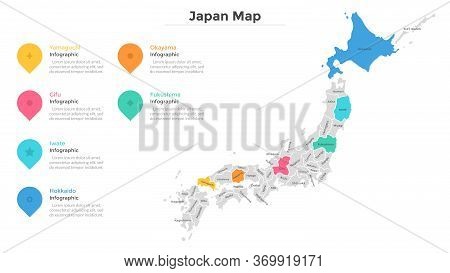 Japan Map Divided Vector & Photo (Free Trial) | Bigstock