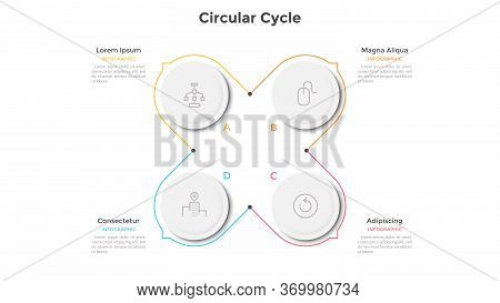 Cyclic Diagram 4 Vector & Photo (Free Trial) | Bigstock