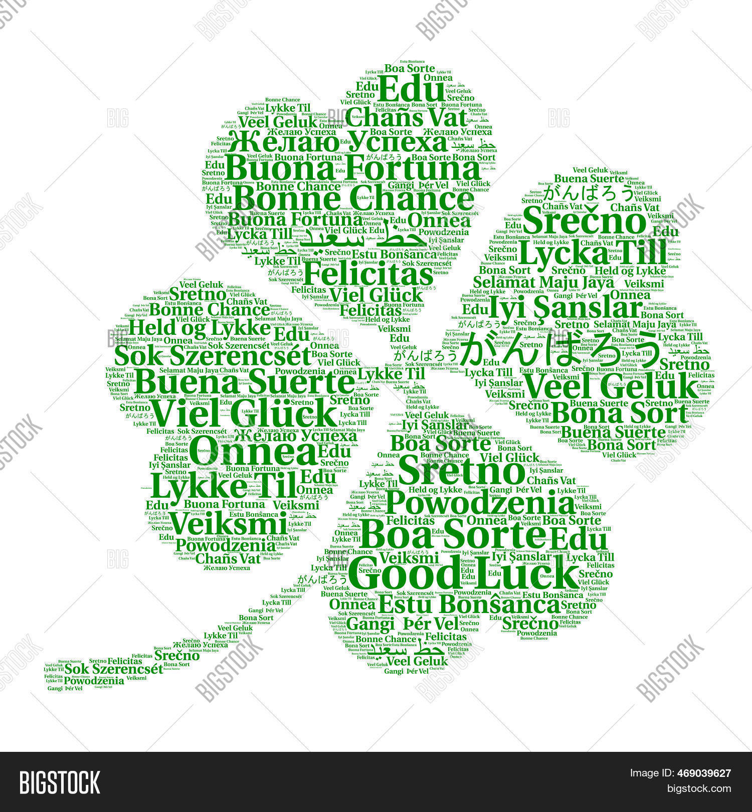 Good Luck Word Cloud Image & Photo (Free Trial) | Bigstock