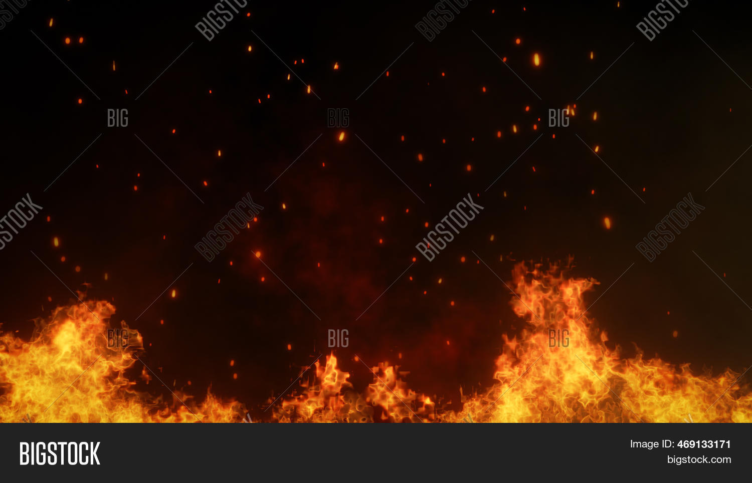3d Illustration. Fire Image & Photo (Free Trial) | Bigstock