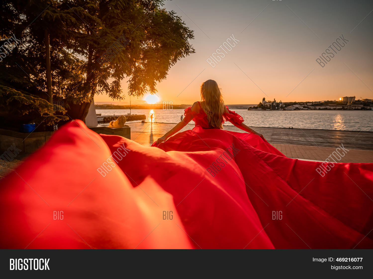 Sunrise Red Dress. Image & Photo (Free Trial) | Bigstock