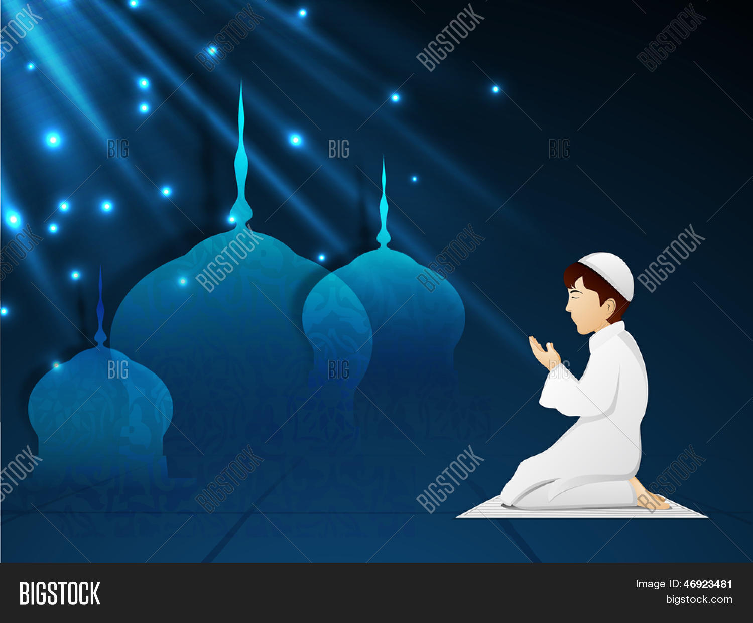 Little Muslim Boy Vector & Photo (Free Trial) | Bigstock