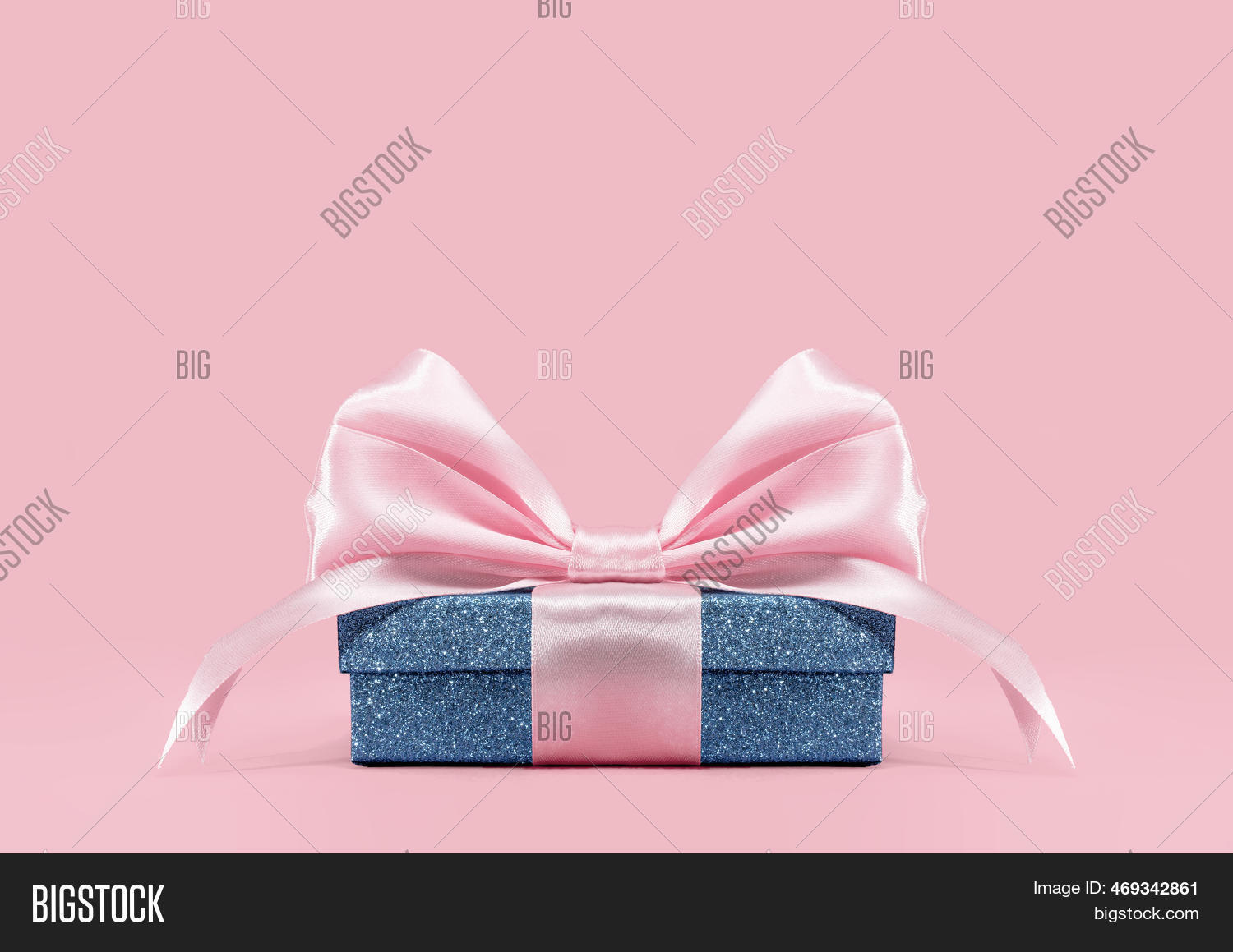 Blue Glitter Gift Box Image & Photo (Free Trial) | Bigstock