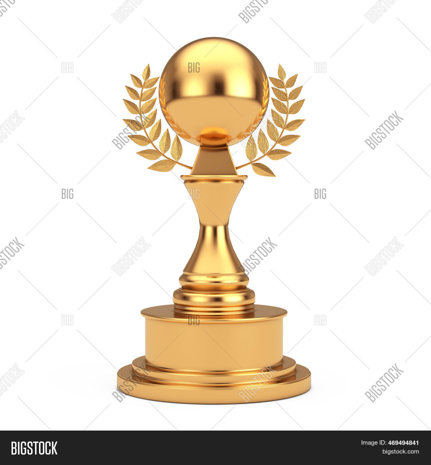 Golden Award Trophy Image & Photo (Free Trial) | Bigstock