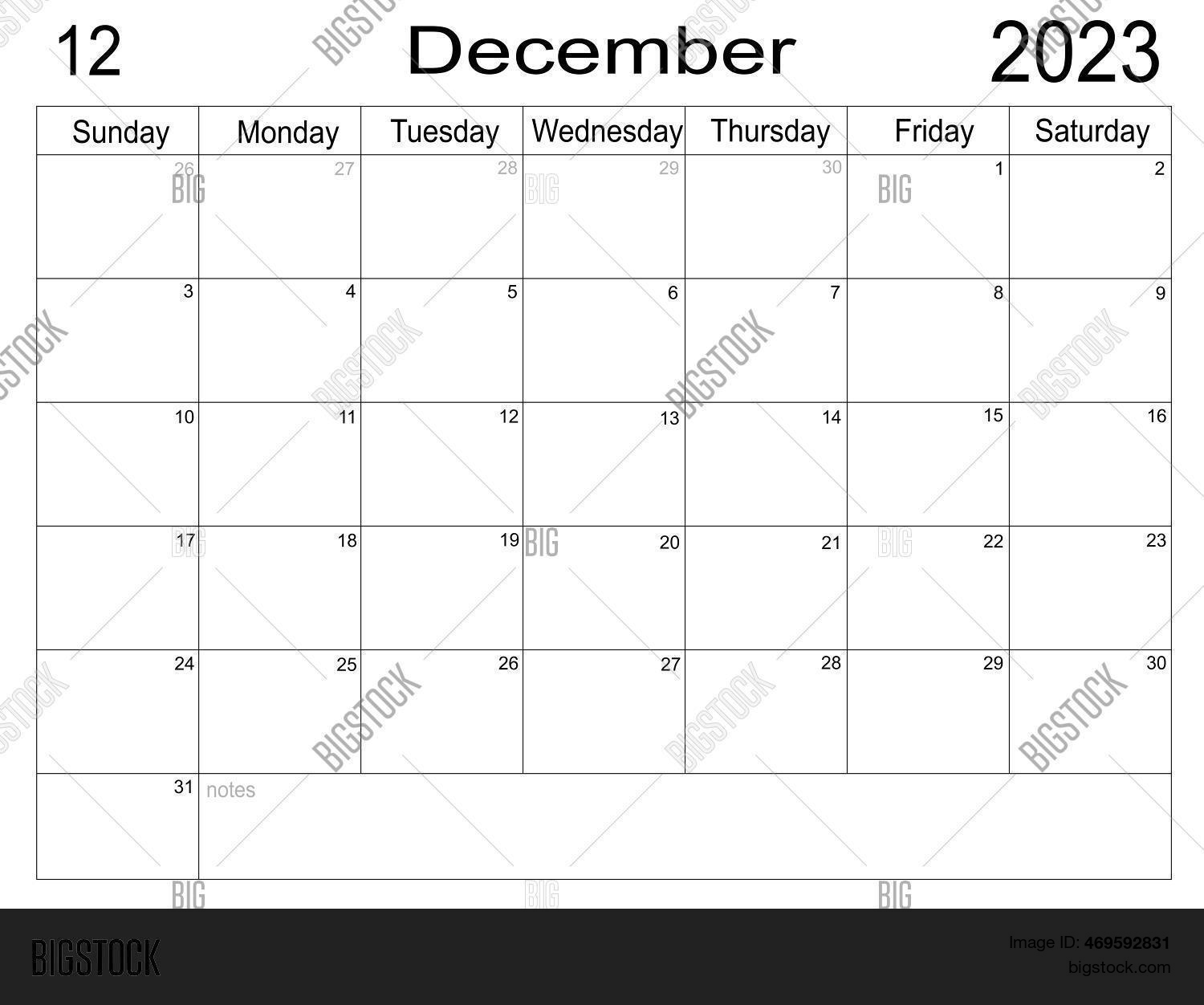 Planner December 2023 Image & Photo (Free Trial) | Bigstock