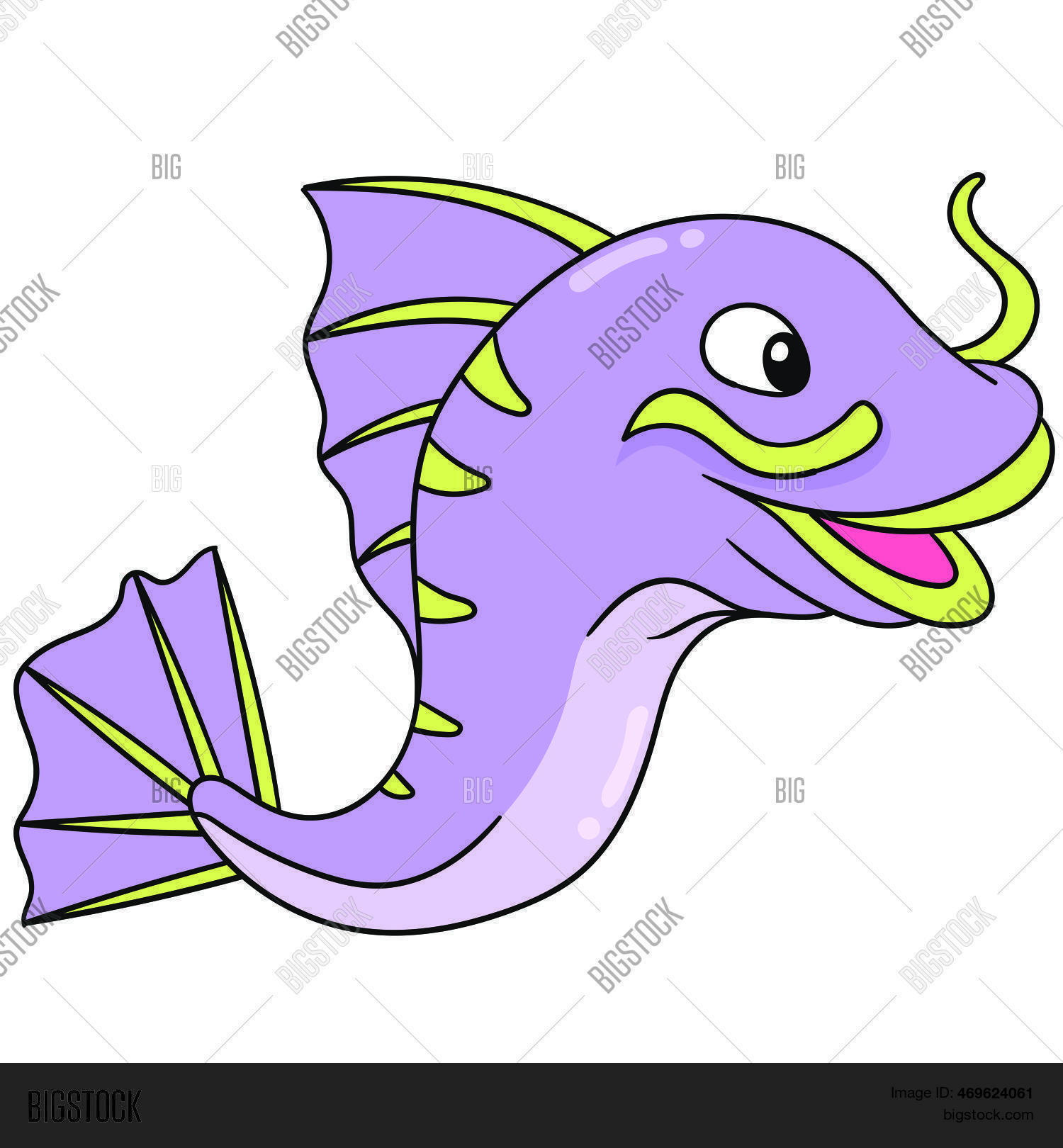 Giant Catfish Purple Vector & Photo (Free Trial) | Bigstock