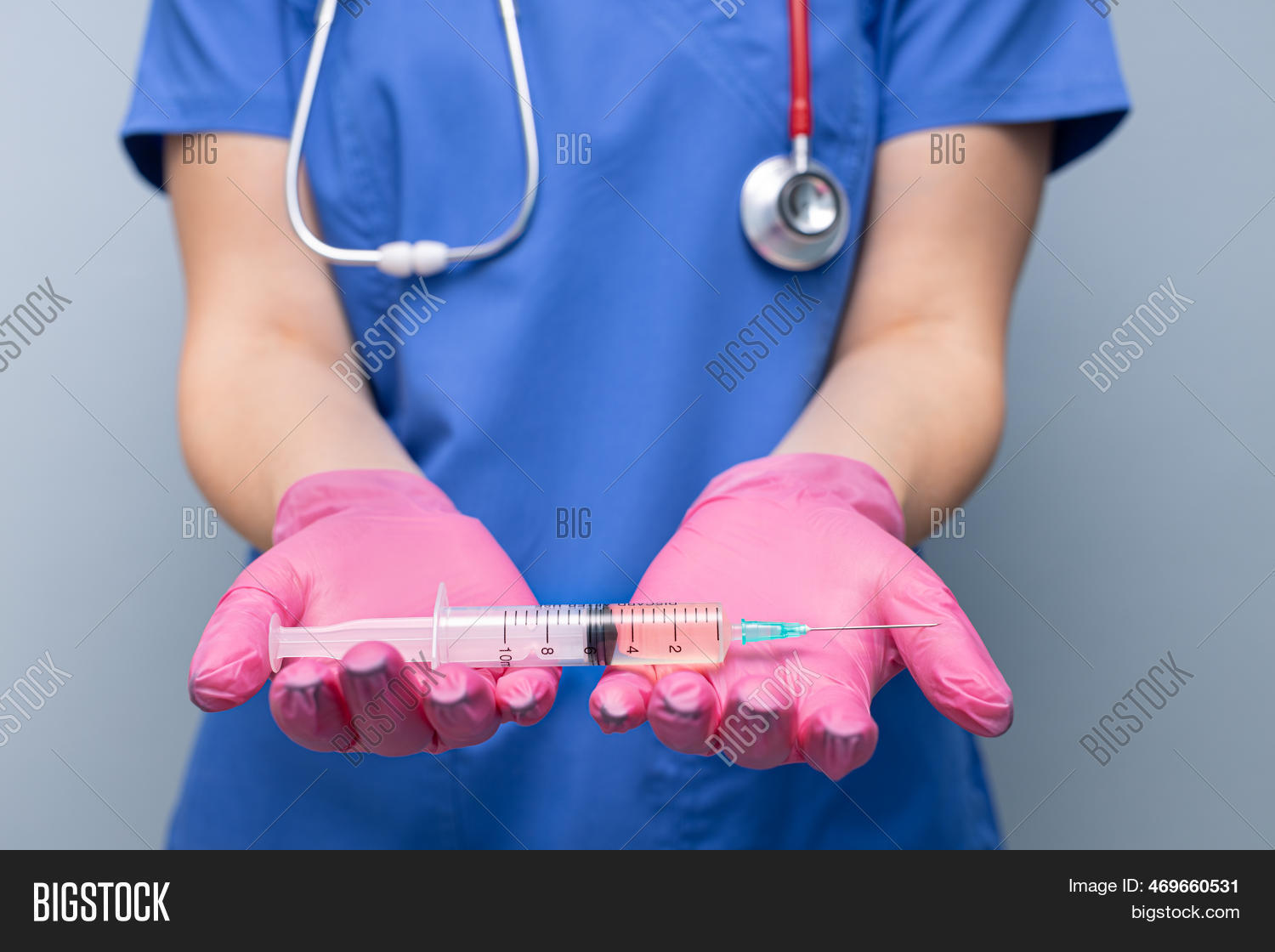 Doctor Holding Syringe Image & Photo (Free Trial) | Bigstock