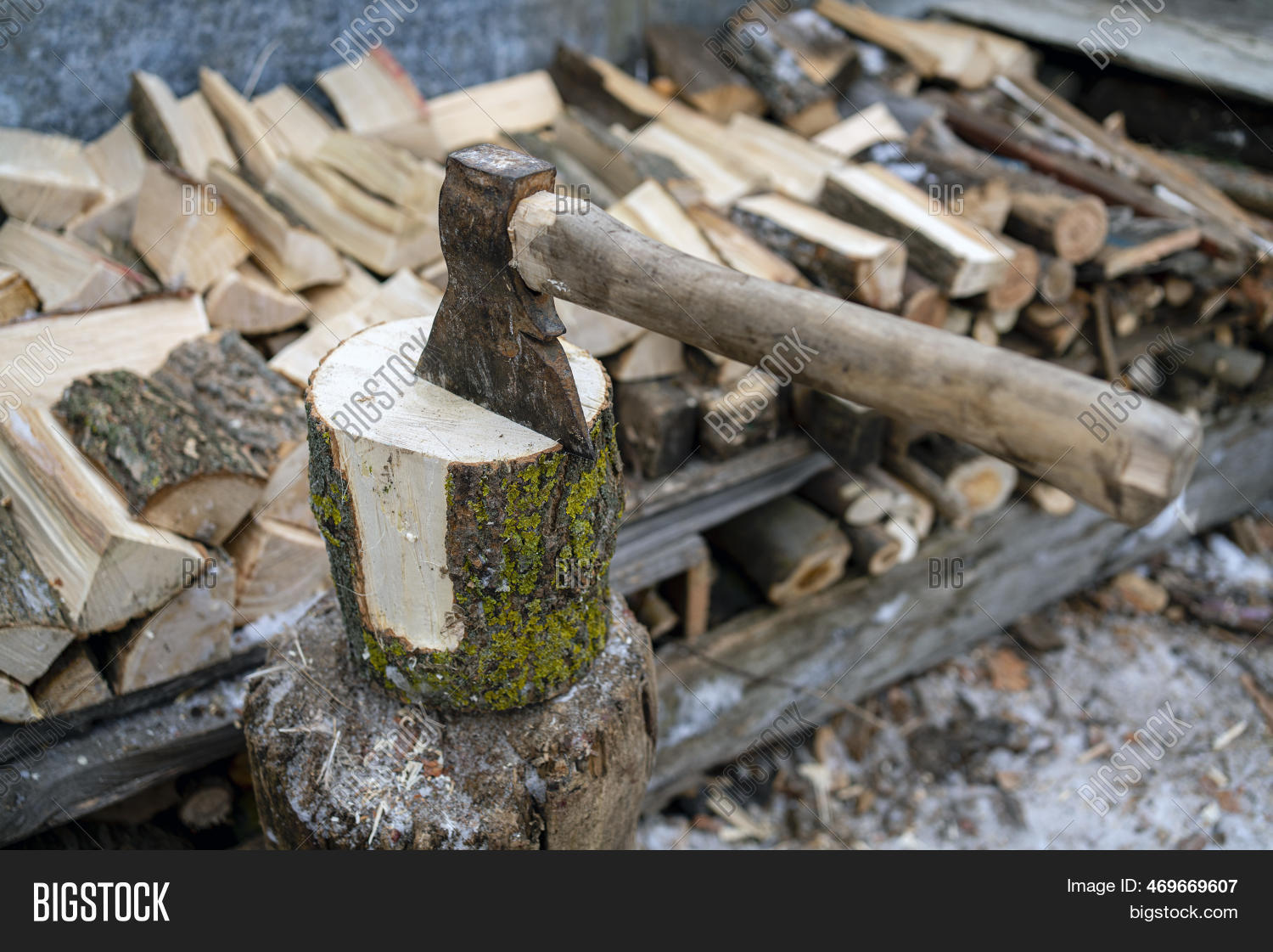 Ax Stuck Log 이미지 및 사진(무료 체험) | Bigstock