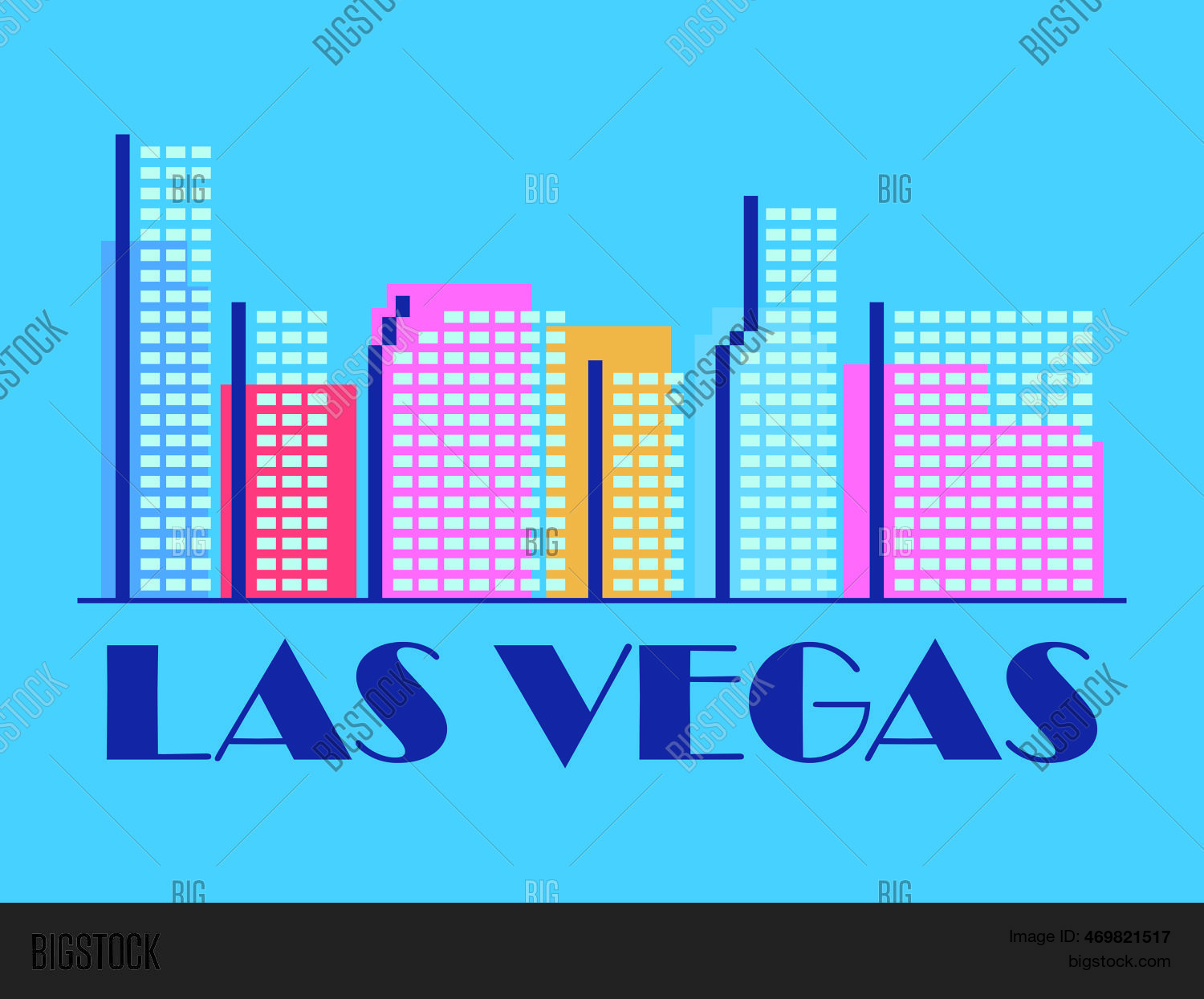 Las Vegas Landscape Vector & Photo (Free Trial) | Bigstock