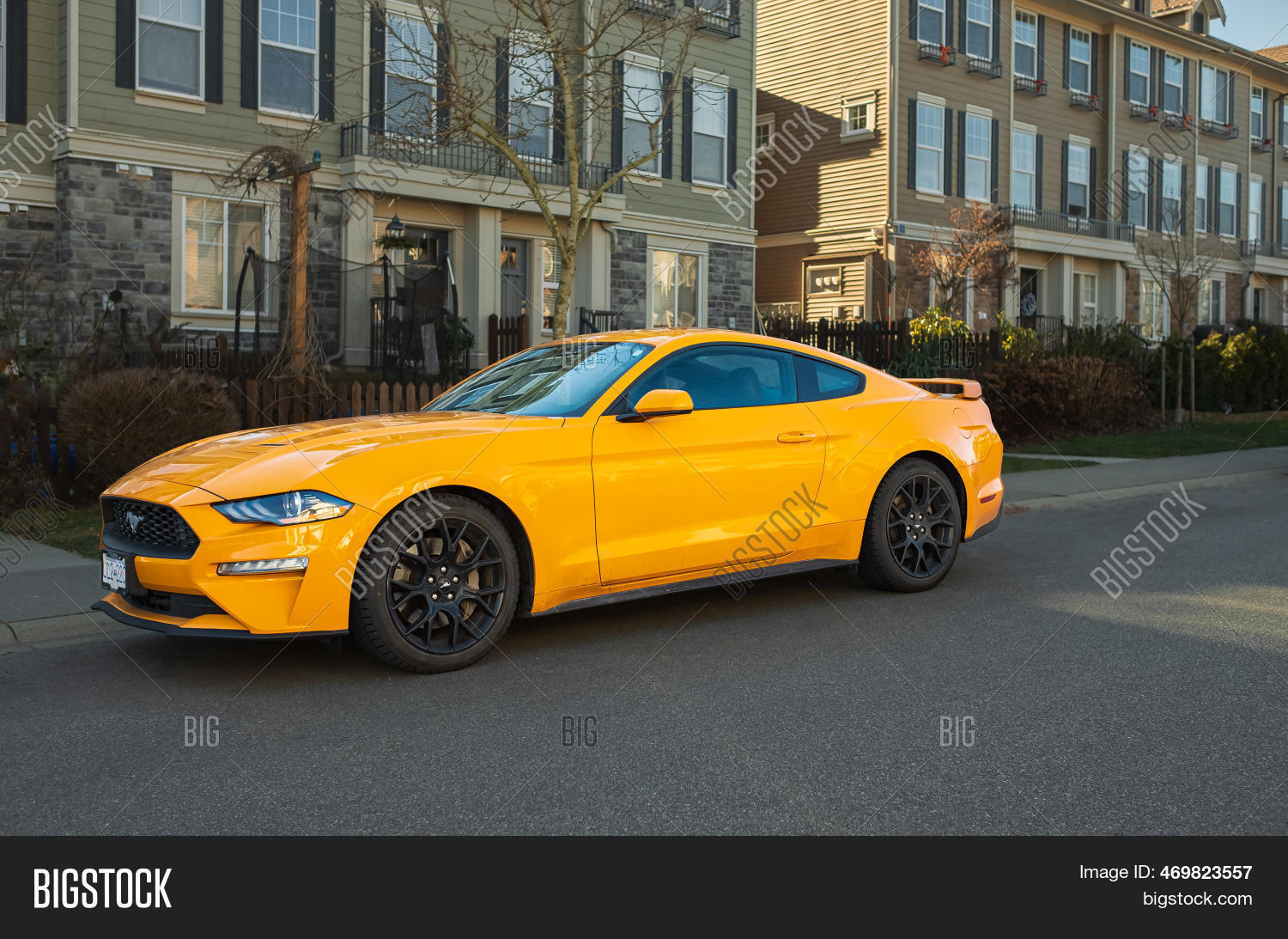 Yellow Muscle Car Ford Image & Photo (Free Trial) | Bigstock