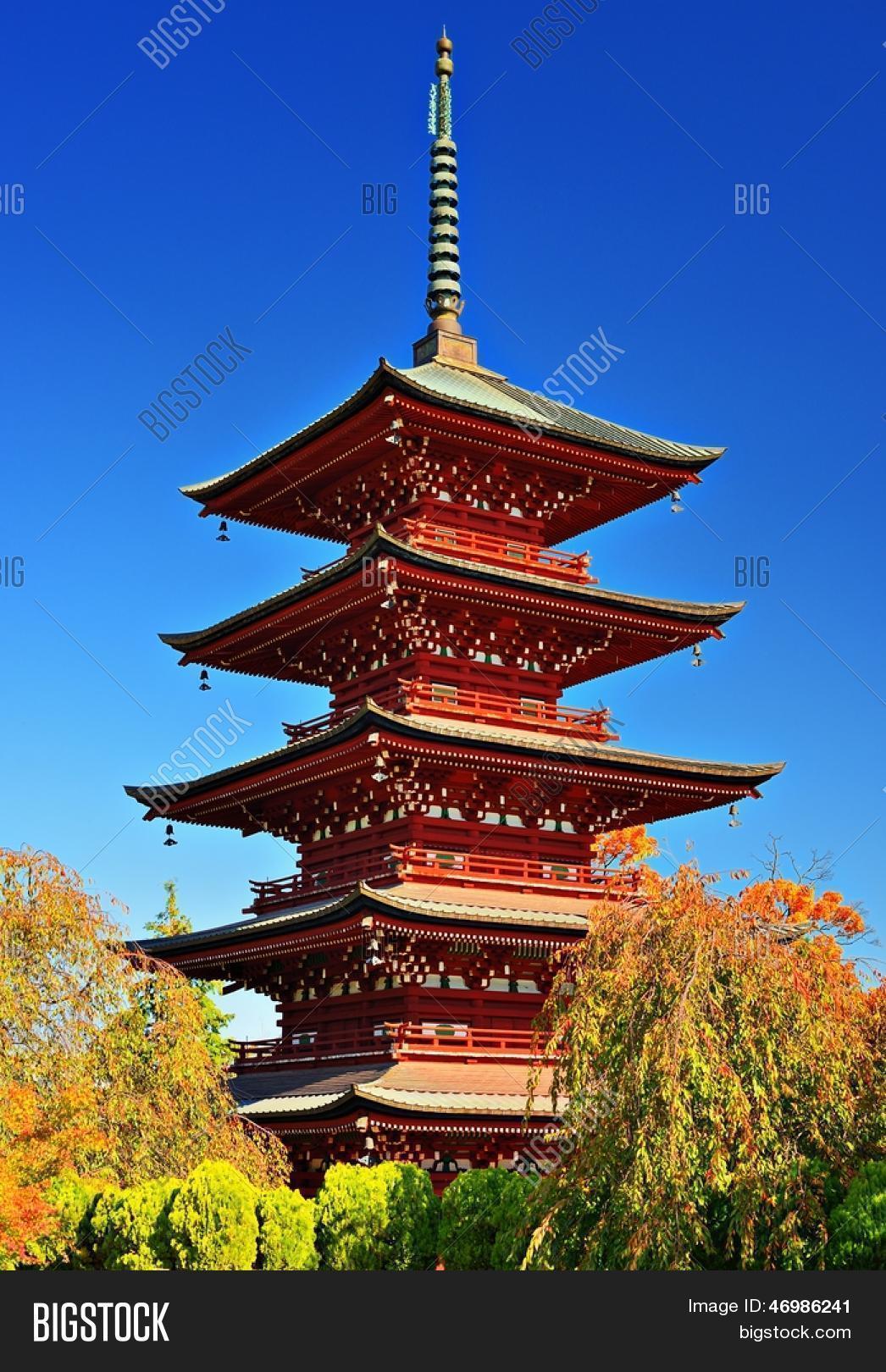Five-story Pagoda Image & Photo (Free Trial) | Bigstock