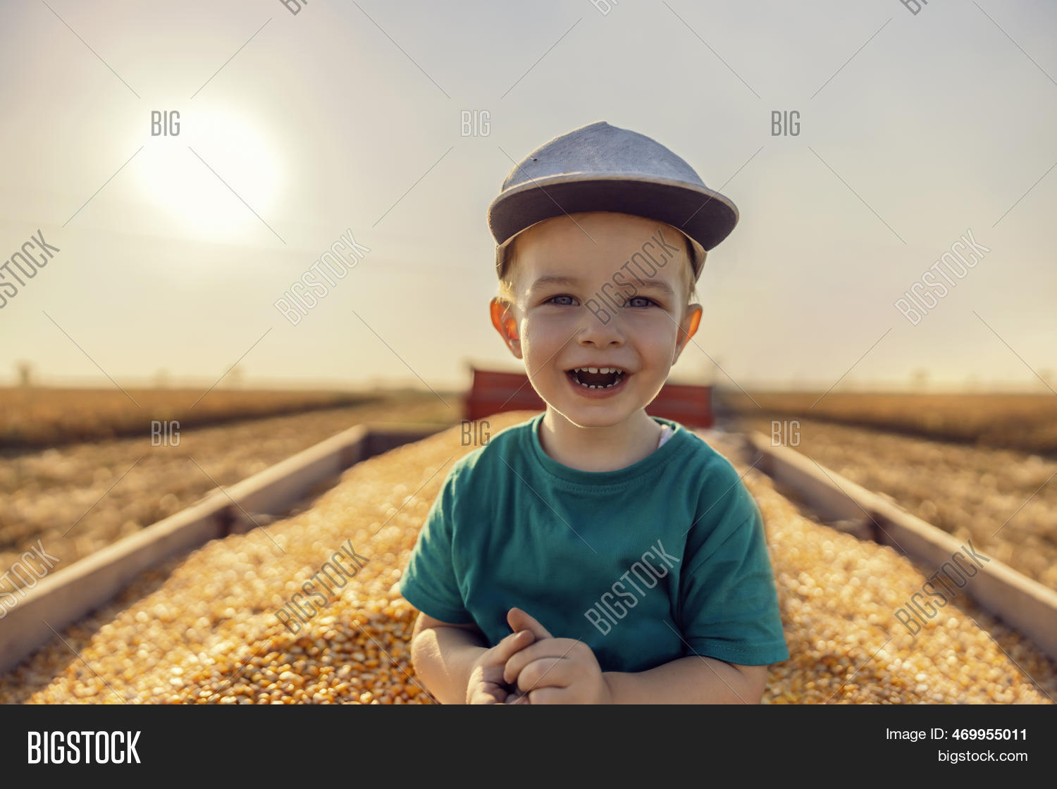 Cute Little Farmer Boy Image & Photo (Free Trial) | Bigstock