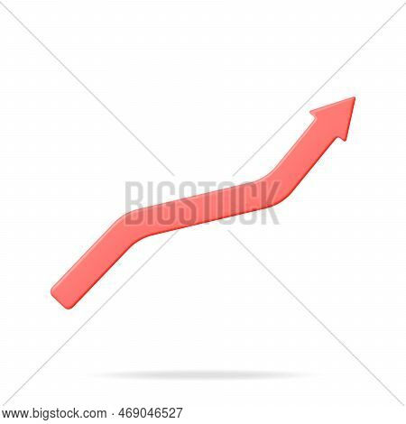 3d Growing Red Arrow Vector & Photo (Free Trial) | Bigstock