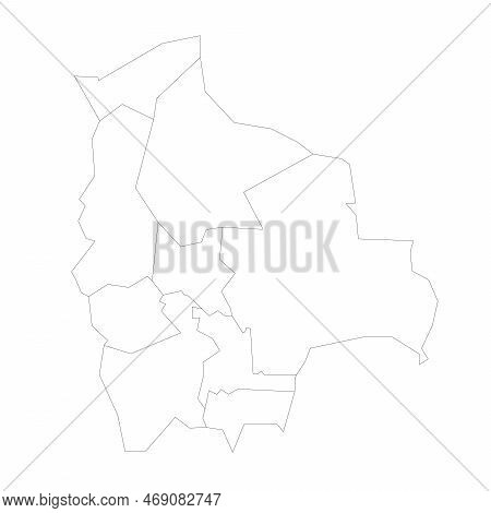 blank map of bolivia