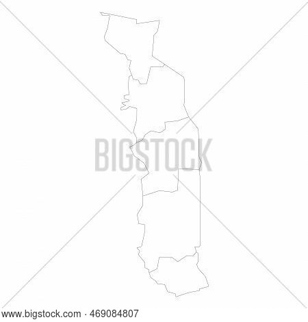 Togo Political Map Vector & Photo (Free Trial) | Bigstock