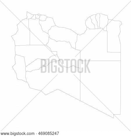 Libya Political Map Vector & Photo (Free Trial) | Bigstock