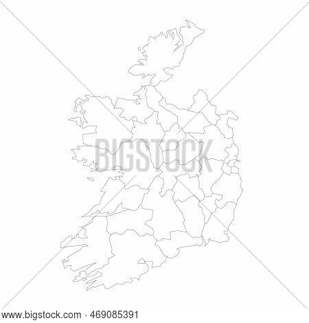 Ireland Political Map Vector & Photo (Free Trial) | Bigstock