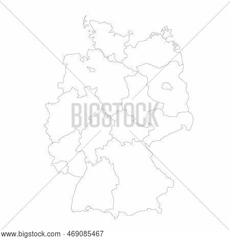 Germany Political Map Vector & Photo (Free Trial) | Bigstock