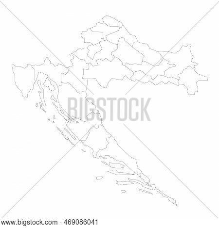 Croatia Political Map Vector & Photo (Free Trial) | Bigstock