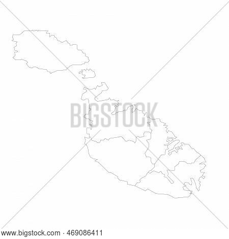 Malta Political Map Vector & Photo (Free Trial) | Bigstock