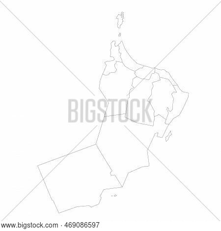 Oman Political Map Vector & Photo (Free Trial) | Bigstock