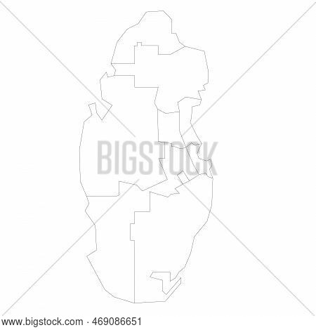 Qatar Political Map Vector & Photo (Free Trial) | Bigstock